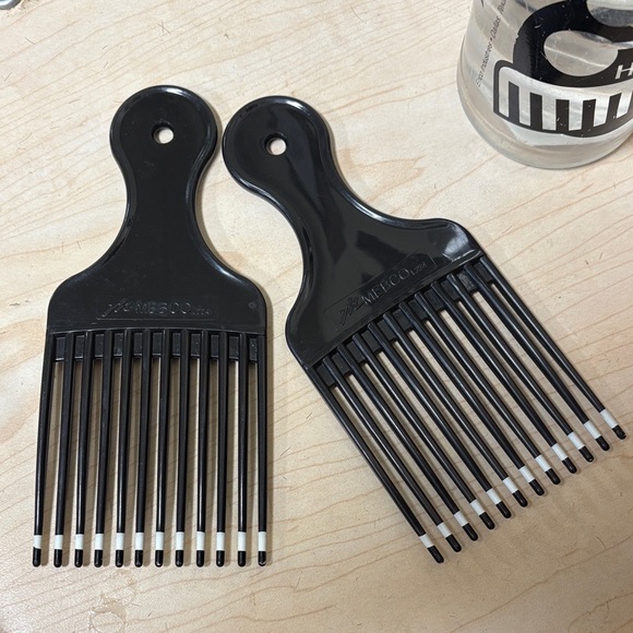 Mebco | Other | New 2 Black Hair Pick Comb Set By | Poshmark